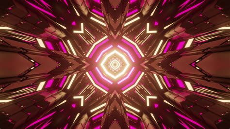 3 D Illustration Of Abstract Futuristic Labyrinth With Purple Lights 2175801 Stock Video At Vecteezy