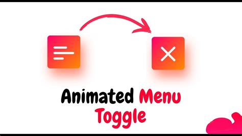 Modern Animated Menu Toggle Button Using Html Css And Javascript Youtube