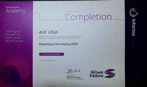 arif ullah khan on linkedin attended two days workshop to understand kpis development in line with…