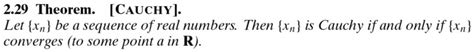 solved 2 29 theorem [cauchy] let {xn} be a sequence of real numbers