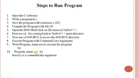 Int Argc Char Argv Command Line Arguments In C Youtube
