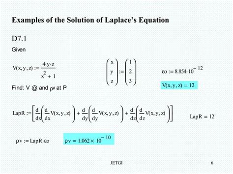 Poissons Equation 2nd 4 Ppt Physics Science