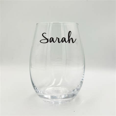 Shop Personalised Wine Glass The Rolling Barrel Online Wine Store