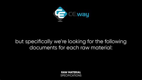 Raw Material Specification Requirements For Cosmetic Products CE Way YouTube