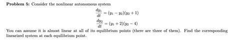 Solved Problem 5 Consider The Nonlinear Autonomous System
