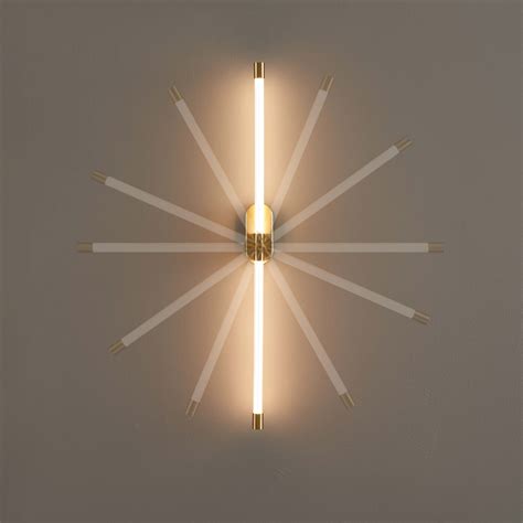 Barra Luminosa A Parete Placcata Oro Led 3000k Natys
