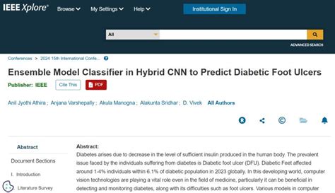 Anil Jyothi Athira On Linkedin Diabeticfootulcer Machinelearning Hybridcnn Healthcareai