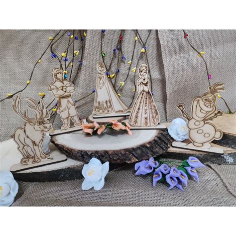 Комплект фигурки за оцветяване на стойка Замръзналото Кралство