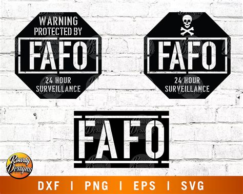 Fafo Metal Sign Template Fafo Svg Fafo Eps Fafo Dxf Fafo Png