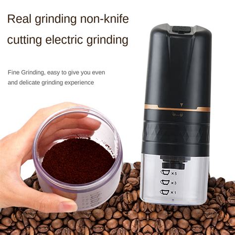 Electric Coffee Grinder Automatic Beans Mill Portable Espresso Machine