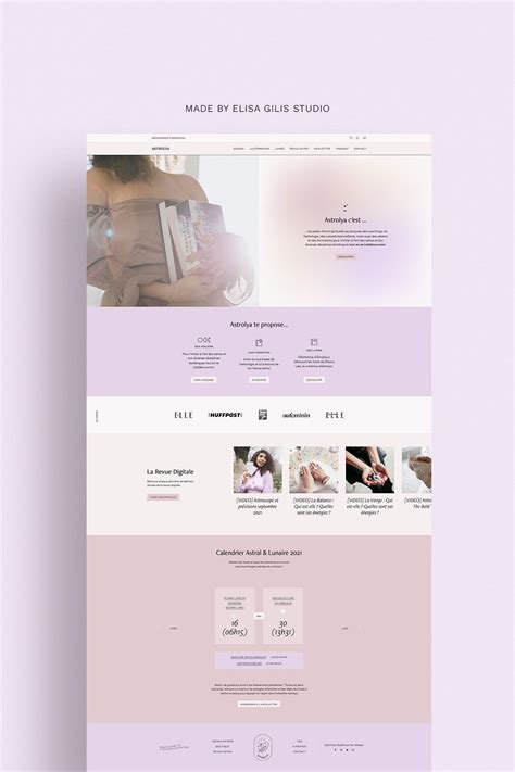 Wordpress Spiritual Website Design Feminine Websites Purple