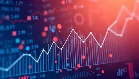 Technical Financial Graph On Technology Abstract Background Statistics