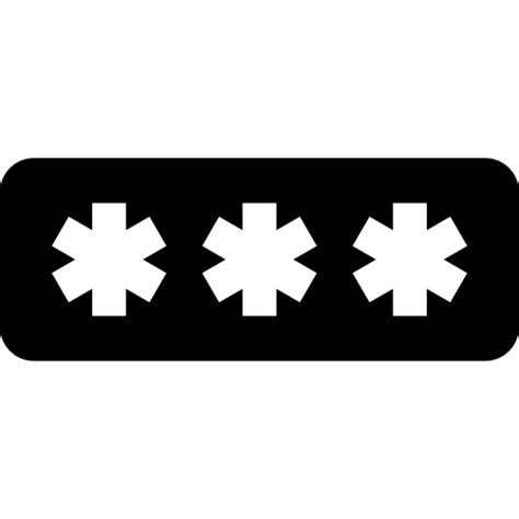 Password Basic Straight Filled Icon
