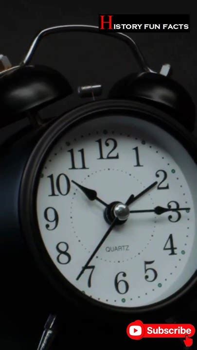 1787 The First Alarm Clock Could Only Ring At 4 A M Did You Know The