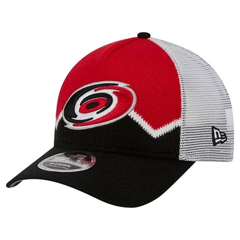 Mens New Era Blackred Carolina Hurricanes Hockey Sock 9forty A Frame