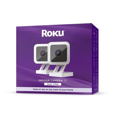 Roku Indoor Wi Fi Connected Security Camera Se 2 Pack With In App Audio System