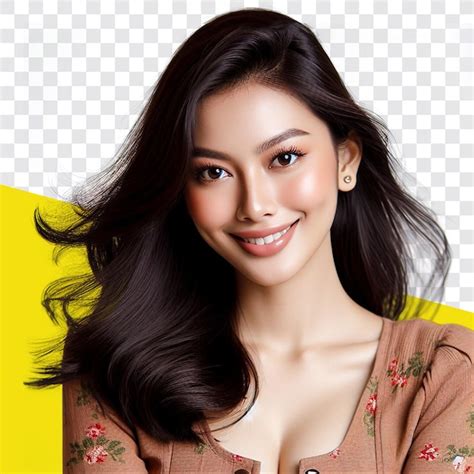 Premium Psd Beautiful Asian Women