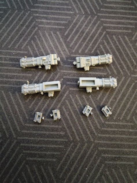 Space Marine Leviathan Dreadnought Twin Linked Volkite Calivers Bits