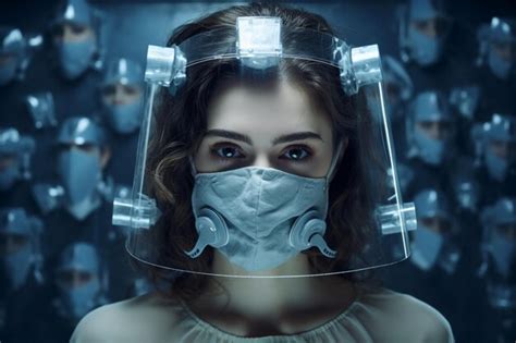 Photo Quarantine Daily Activities And Protection Mask Premium Ai