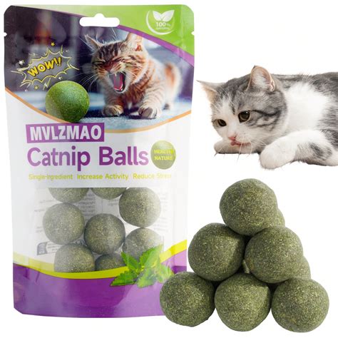 Mint Toys Edible Catnip Ball Safety Healthy Cat Catnip Cats Home Chasing Game Toy Products Clean