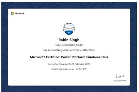 rabin singh on linkedin powerplatform microsoft certificateachievement continuouslearning