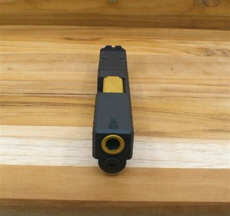 Glock 26 Pattern Slide Style 1a Complete Assembly With Gold Tin Barrel Kineti Tech