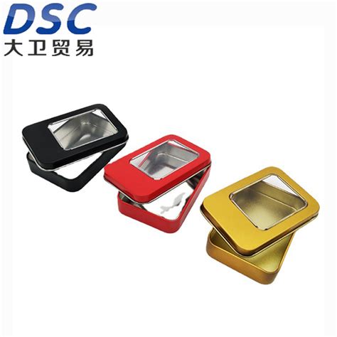 Tinplate Storage Boxes Empty Storage Tins Case Rectangle Containers Candy Coin Key Pill Cases