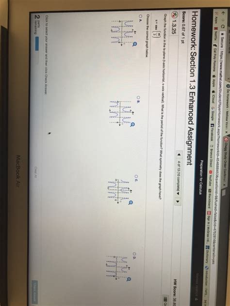 Solved Homework Section 1 3 Enhanced Assignment Score 0 67