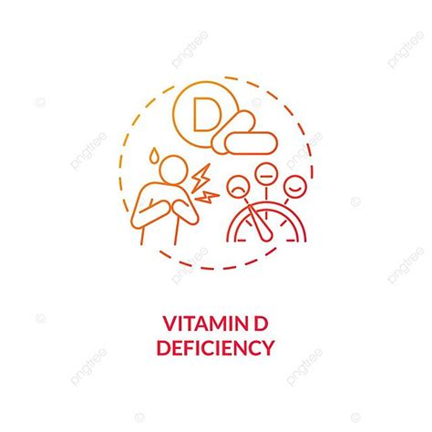 Vitamin D Deficiency Concept Icon Vector Outline Isolated Vector