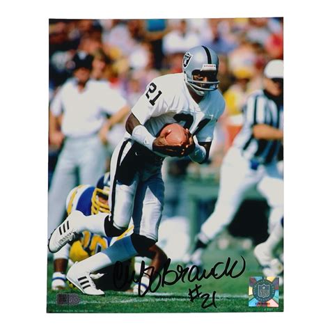 Cliff Branch Signed Raiders 8x10 Photo Aiv Pristine Auction