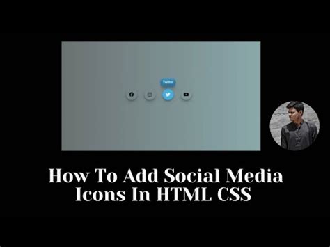 Social Media Icons Using HTML CSS How To Add Social Media Icons In Html Css Free Source Code