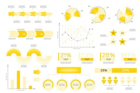 Premium Vector Infographic Elements Abstract Data Visualization Marketing Charts And Graphs