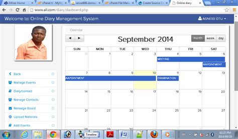 Online Diary Management System Sourcecodester