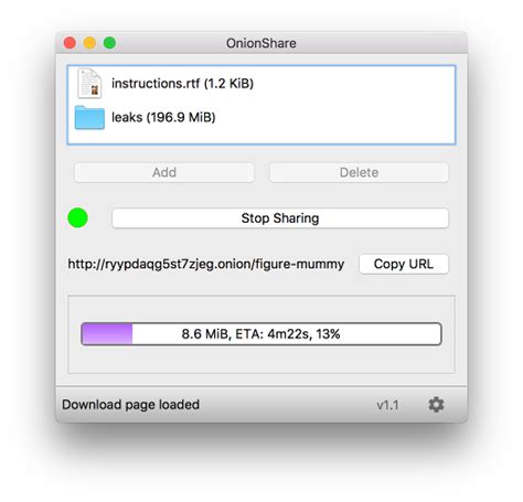 OnionShare Securely And Anonymously Share A File Of Any Size