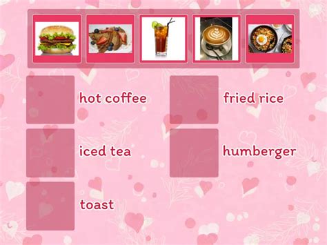 Match The Picture And Its Name Match Up