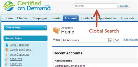 The Navigation Bar In Salesforce Quiz Captions Pages