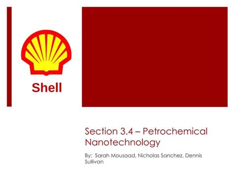 Shell Nano Strategy Ppt