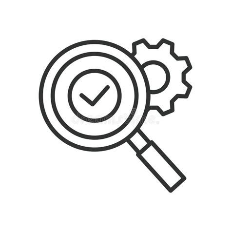 Technical Inspection Icon In Line Design Technical Inspection