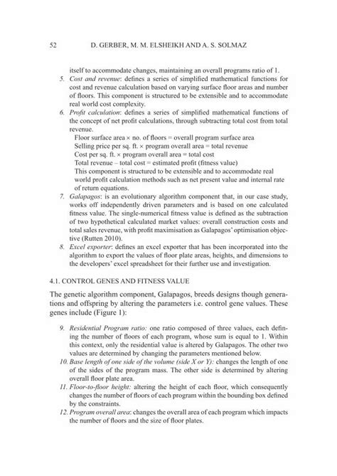 Pdf Associative Parametric Design And Financial Optimisation