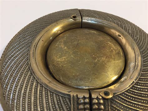 Antique Ethnic Brass Traditional Anklet Bracelet From India Vide Poche