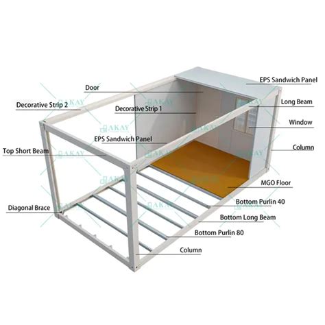 Double Layer Container Office Modular House Prefab Houses Container