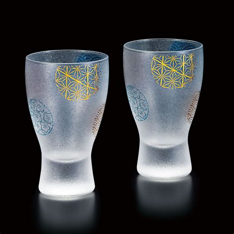 Duo Of Japanese Glasses Made In Japan Temari