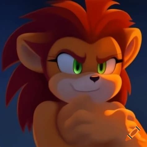 Female Lion Character Inspired By Sonic The Hedgehog On Craiyon