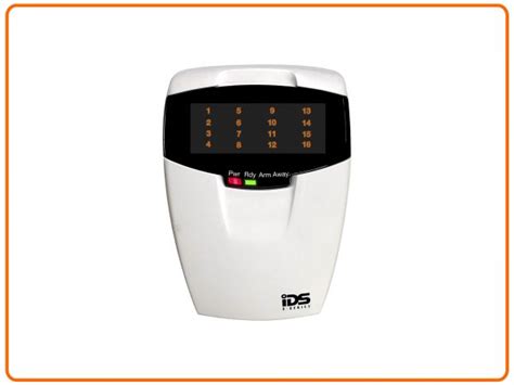 IDS X Series 16 zone LED Curve keypad กลองวงจรปด และ สญญาณกนขโมย