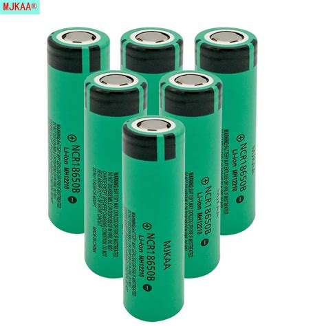 Mjkaa Pcs Lot Original Ncr Rechargeable Battery V Mah Ncr B Li Ion
