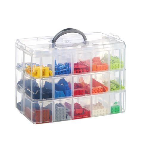 Storage Box For Lego Stackable Storage Organizer With 30