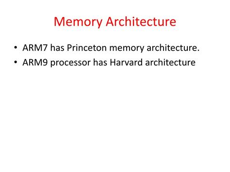 Ppt Advanced Processor Architectures And Memory Organisation Arm