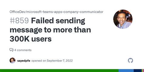 Failed Sending Message To More Than 300k Users · Issue 859 · Officedevmicrosoft Teams Apps