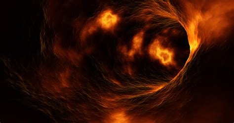 3d 추상 터널 3d 일러스트 렌더링 주위의 화염과 화염 0명에 대한 스톡 사진 및 기타 이미지 0명 3차원 형태 개념 Istock