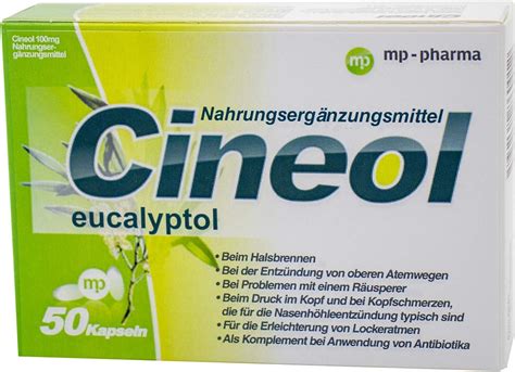 Cineol Eucalyptol 100 Natürlich Kapseln Mit Eukalyptusöl Bei